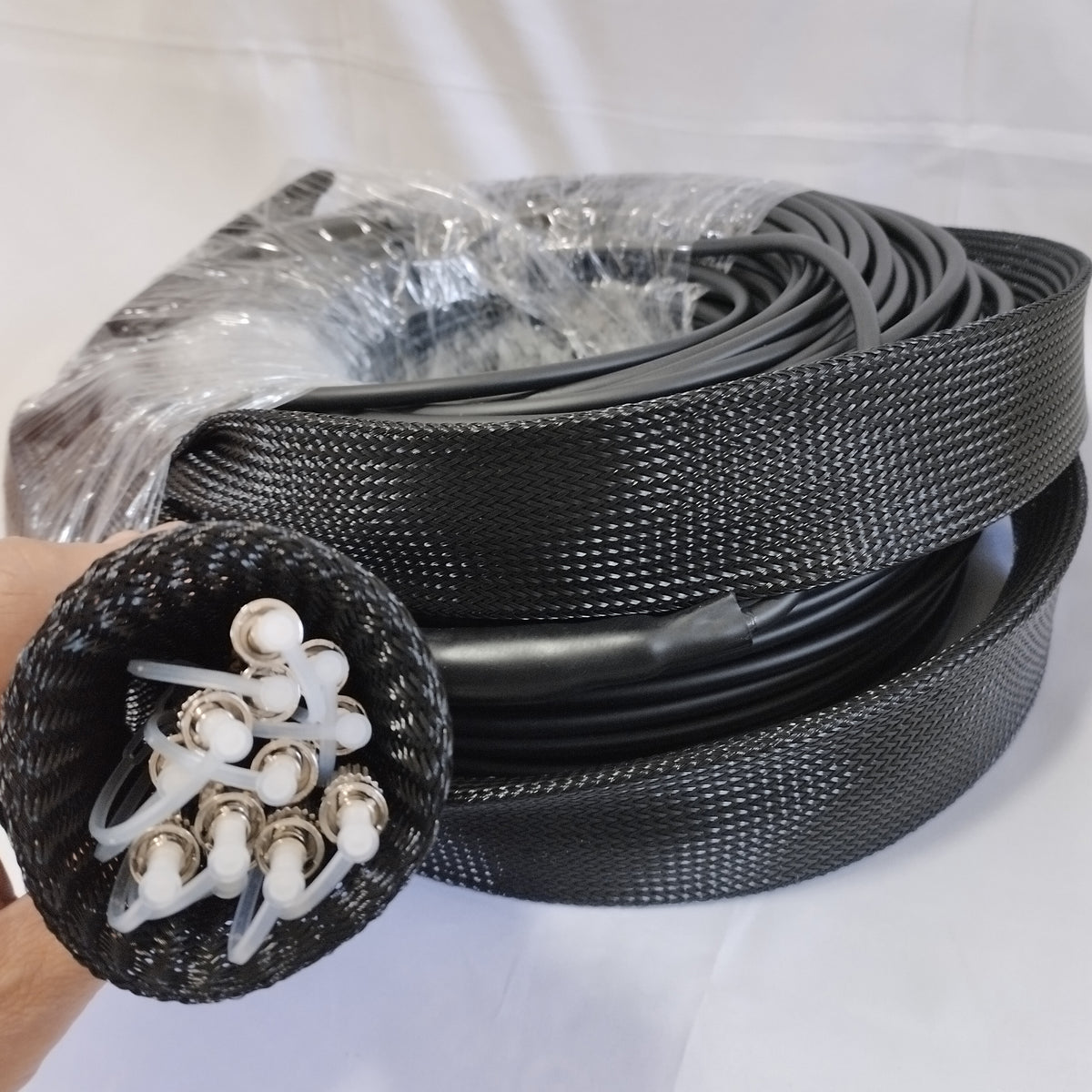 Field Broadcast Cables Armored Optical Fiber cables 12 x ST to 12 x ST ...