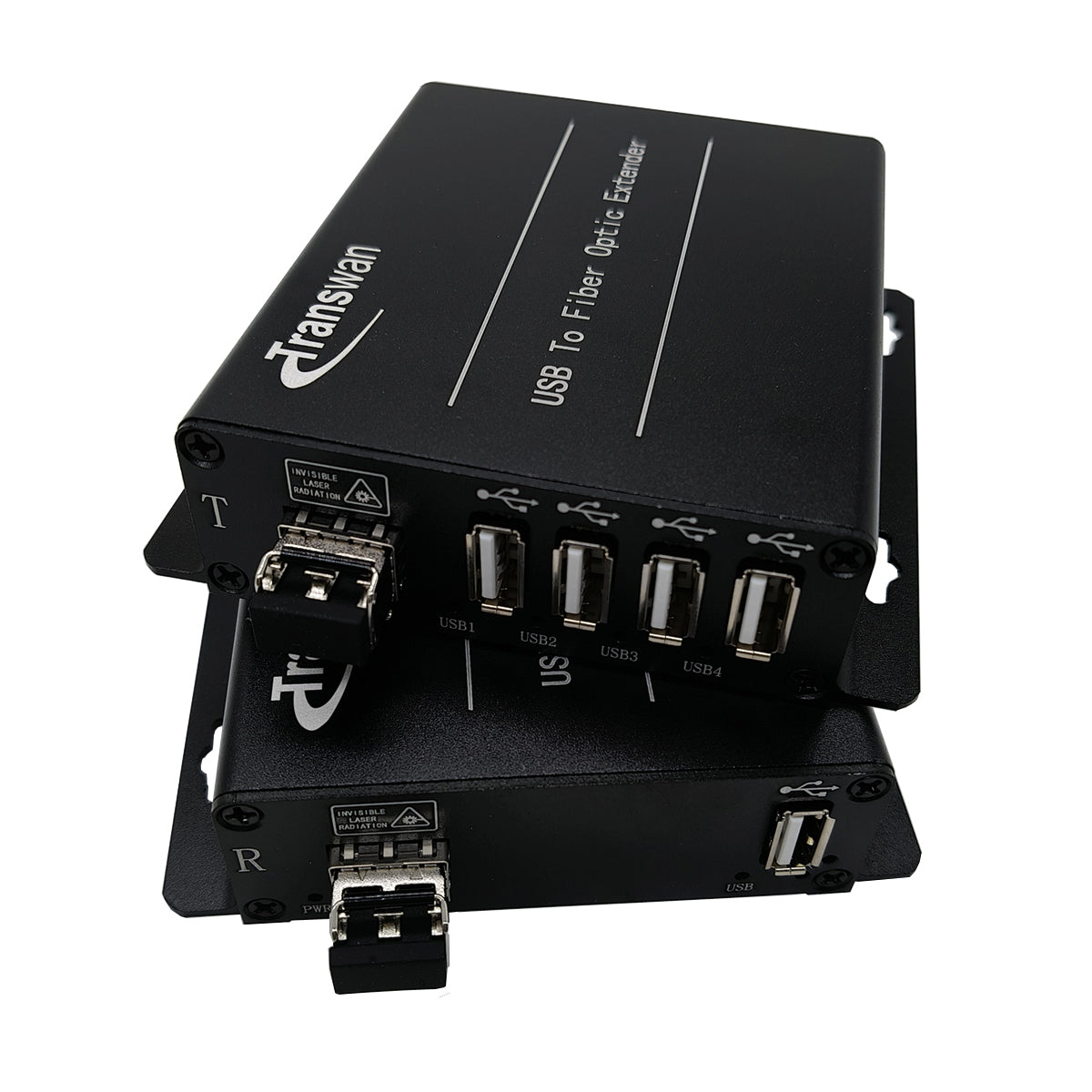 4 Ports USB 2.0 hub Over Fiber Extender – Transwan