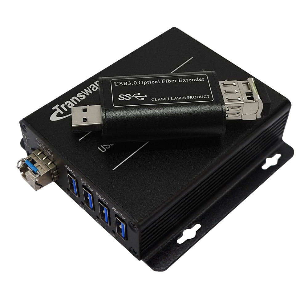 USB 3.0 Hub Fiber Extender to 250 Meters – Transwan