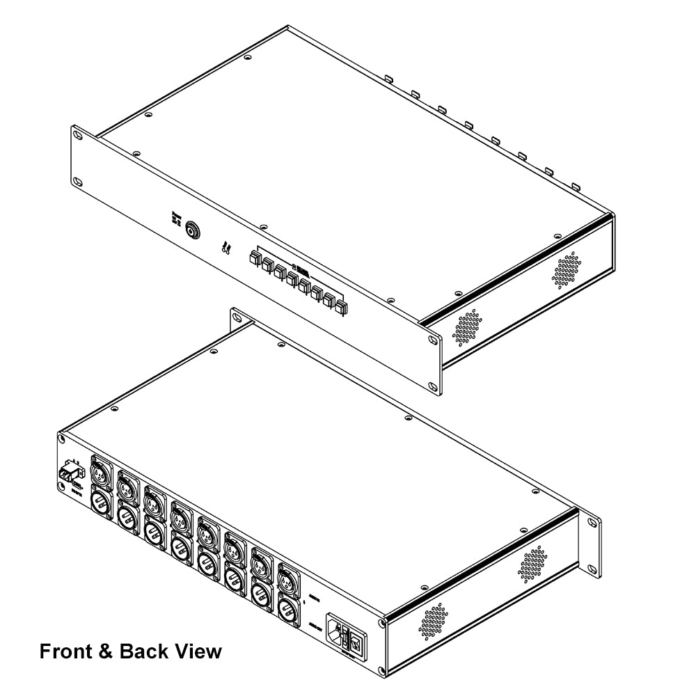 1~8 Channels Mic & Line Level Audio Over Fiber Extender with Independe ...