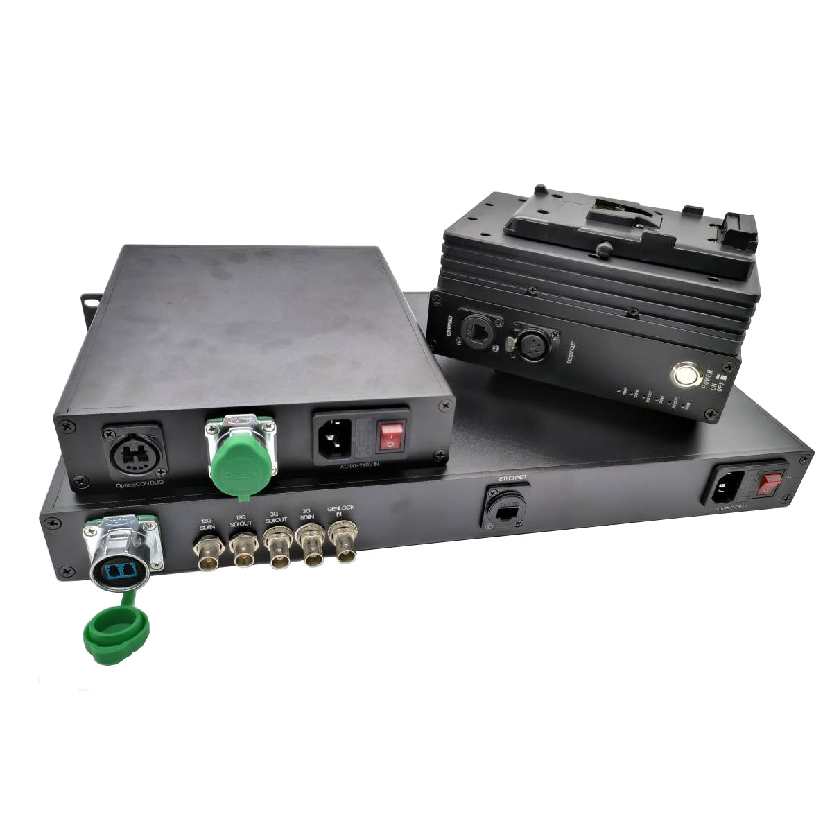 Fiber Optic Link between 4K Camera and Truck Transports SDI/ Ethernet ...
